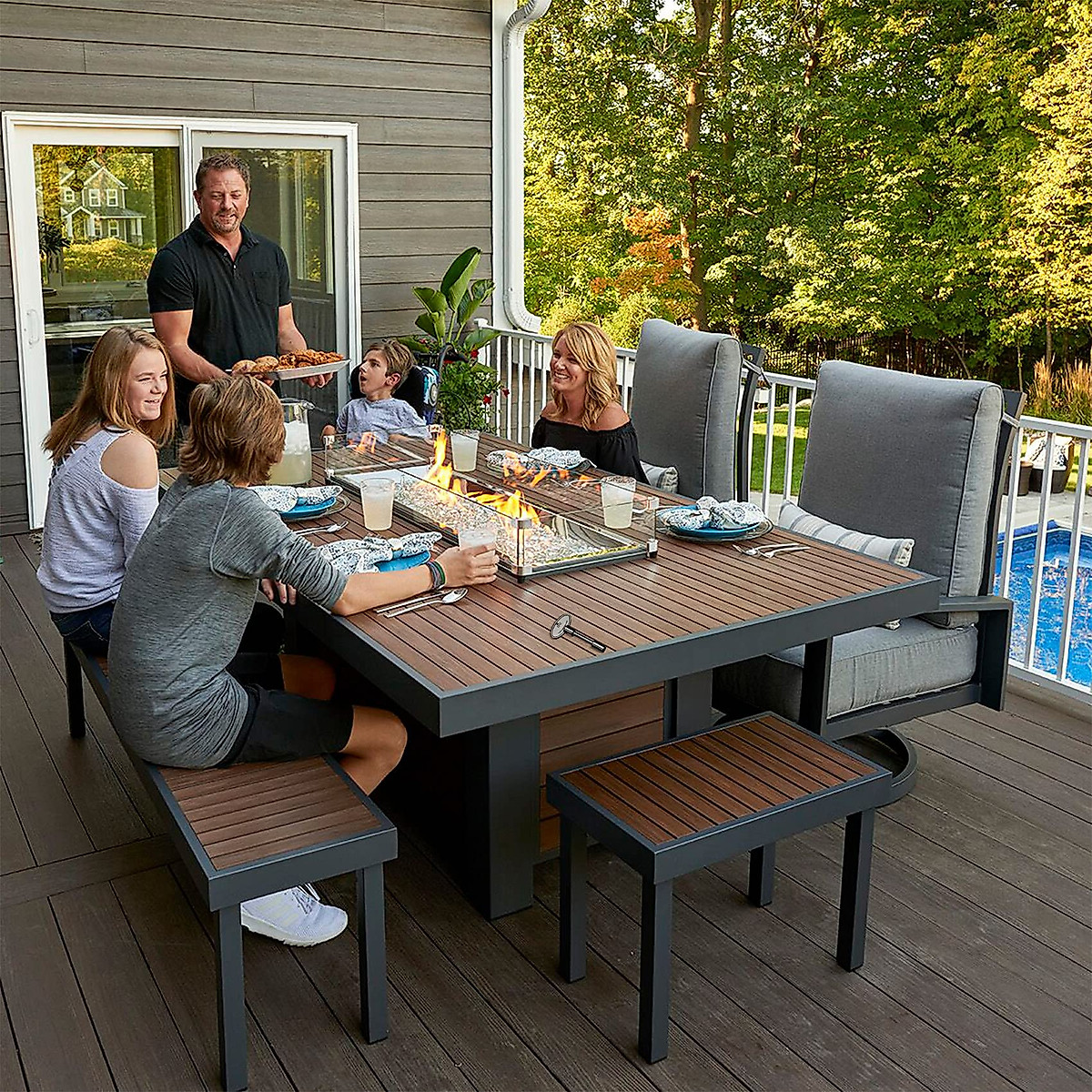 Skyflame Universal Gas Valve Key Fits 1/4" and 5/16" Gas Valve Stems, for Fire Pit and Fireplace, Flat Black - 3 Inches