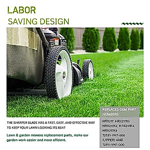 Apeixoto 72531-VH7-000 72511-VH7-000 Mower Blade Compatible with HRX217, HRX217K1, HRX217K2, HRX217K3, HRX217K4 Mower 21" MicroCut Twin Blade Set