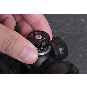 Monstrum 3-9x32 AO Rifle Scope with Illuminated Range Finder Reticle and Parallax Adjustment | ZR252 Quick Release Scope Mount | Flat Dark Earth | Bundle