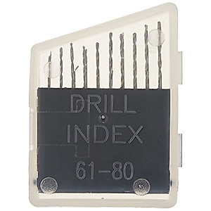 SE Twist Drill Bit Set - High-Speed Steel Drill Bits for Precise Drilling - Set of 20 Pcs. - #61-80 - 826HD20P