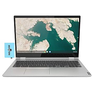 Lenovo Chromebook C340-15 Home & Business Laptop 2-in-1 (Intel i3-8130U 2-Core, 4GB RAM, 64GB SSD, Intel UHD 620, 15.6" Touch Full HD (1920x1080), WiFi, Bluetooth, Webcam, Chrome OS) with Hub