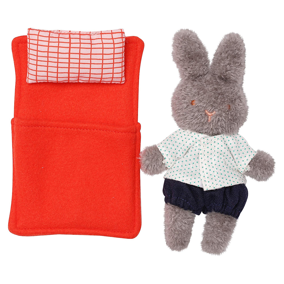 Manhattan Toy Little Nook Berry Bunny Stuffed Animal with Removable Clothing, Sleeping Bag & Keepsake Box