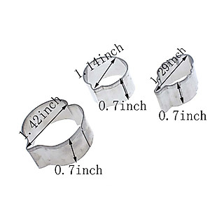 RELAND SUN Stainless Steel Camellia Flower Petals Fondant Cake Slicers Set DIY Cookie Cake Decorating Tools