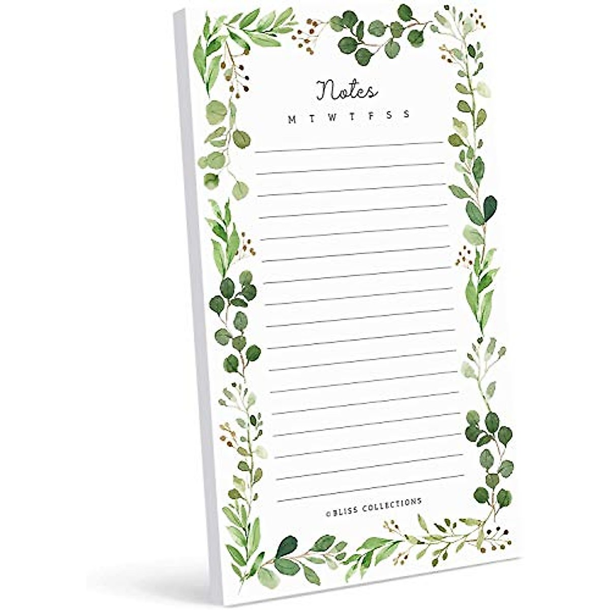 Bliss Collections to Do List Notepad, Greenery, Magnetic Weekly and Daily Planner for Organizing and Tracking Grocery Lists, Appointments, Ideas, Reminders, Priorities and Notes, 4.5"x7" (50 Sheets)