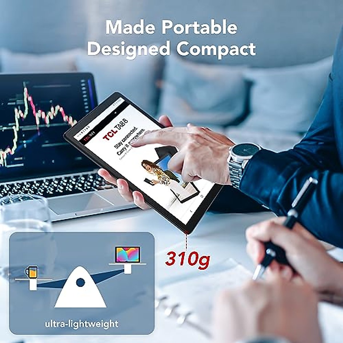 TCL Android 11 Tablet TAB 8, 3GB+32GB (Up to 512GB), Portable 8 Inch Tablets, HD Display Touch Screen, 4080mAh Battery, 5G Wi-Fi Gaming Tablet with AI 5MP Camera Small Cheap Tableta for Kids, Adults