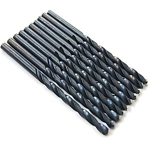10PCS, 9/32", Black Oxide, Twist Drill Bits