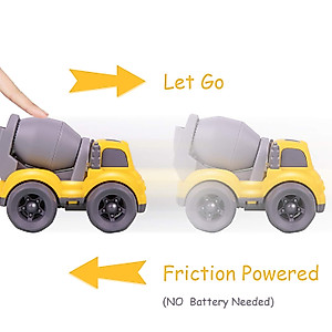 iPlay, iLearn Toddler Car Toys 1-3 Year Old, Kids Friction Construction Truck Set, Mini Push Go Rescue Vehicle, Small Dump Garbage Fire Trucks, Birthday Gifts for 18 24 Month 2 3 4 5 Boy Girl