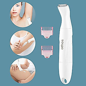 othos Multi-Functional Electric Trimmer Kit for Women, Bikini Trimmer, Nose & Eyebrow Trimmer, Foil Shaver All in One Device, Wet and Dry use, Waterproof, AA Battery Operated (Included)