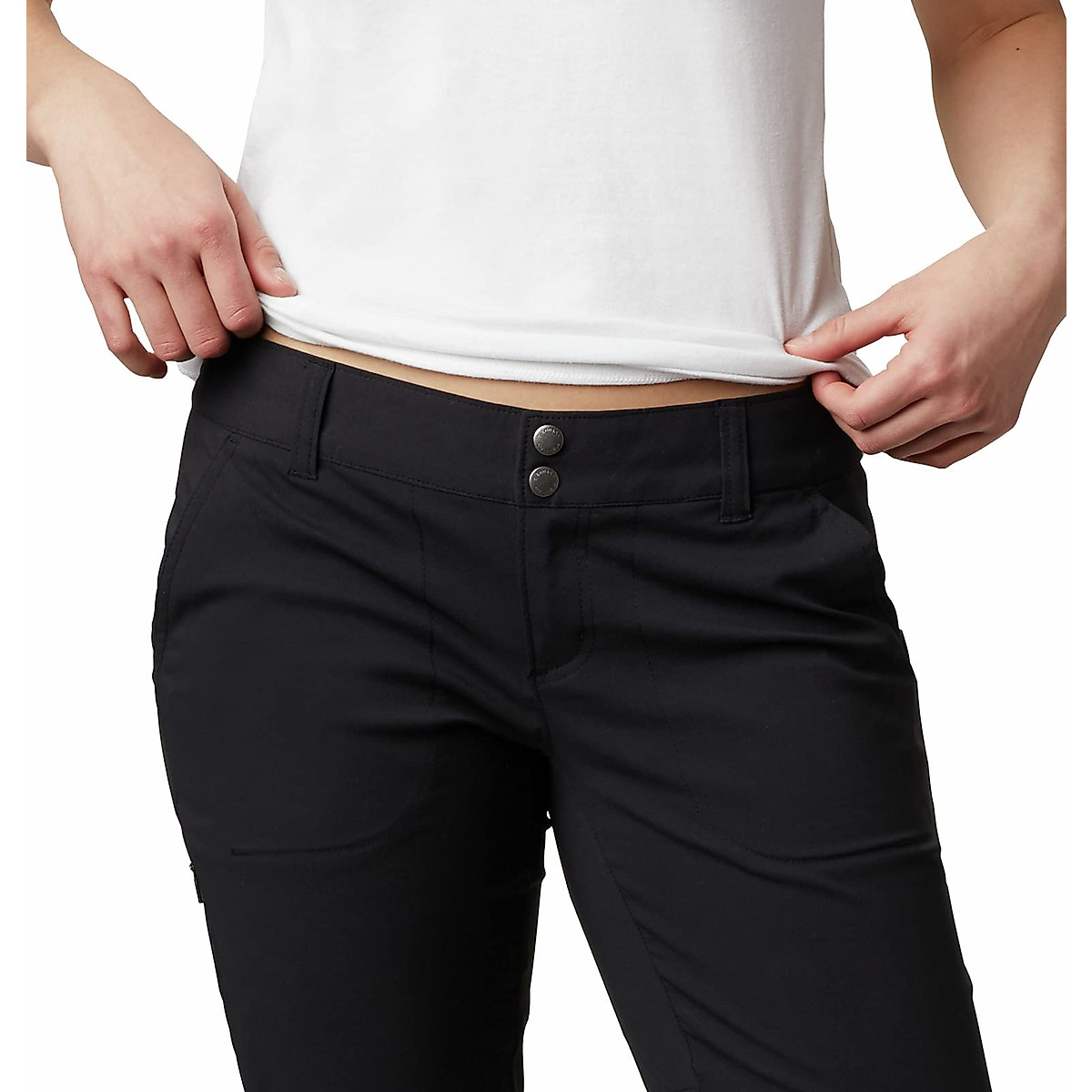 Columbia Women's Saturday Trail II Knee Pant, Water & Stain Resistant Black