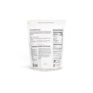 King Arthur Semolina Flour, Coarse Ground, High Protein Durum Wheat, Kosher, 3lbs,White