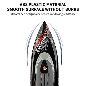 GoolRC RC Boat, WLtoys WL916 Remote Control Boat, 60KM/H High Speed RC Racing Boat for Pools or Lakes, 2.4GHz RC Boats with Low Battery Alarm for Kids and Adults,