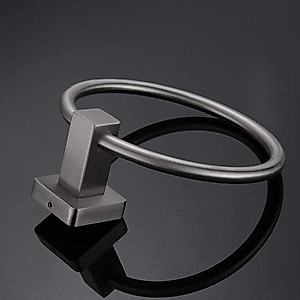 Towel Ring,Coat Hook,Towel Hooks,Bathroom Hand Towel Circle Rings Door Hanger Towels Rack Bathroom Hardware Set Wall Mount Stainless Steel