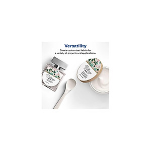 Avery Glossy White Labels with Sure Feed Technology, 3" Round Labels, Print to The Edge, Laser/Inkjet, 60 Labels (22891)