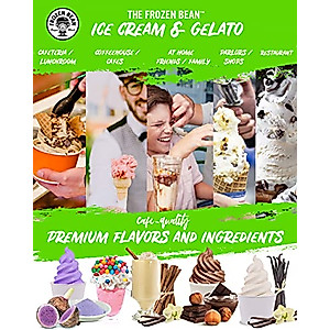 Frozen Bean Bulk Ice Cream Mix, Easy to Make Gelato Starter Mix Kit and Ice Cream Mixes for Ice Cream Maker, Soft Serve Machine, Milkshakes and Frappes, Cookie Monster
