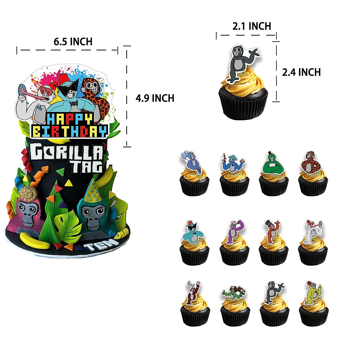 Gorilla Tag Birthday Supplies Set - Fun Party Decor