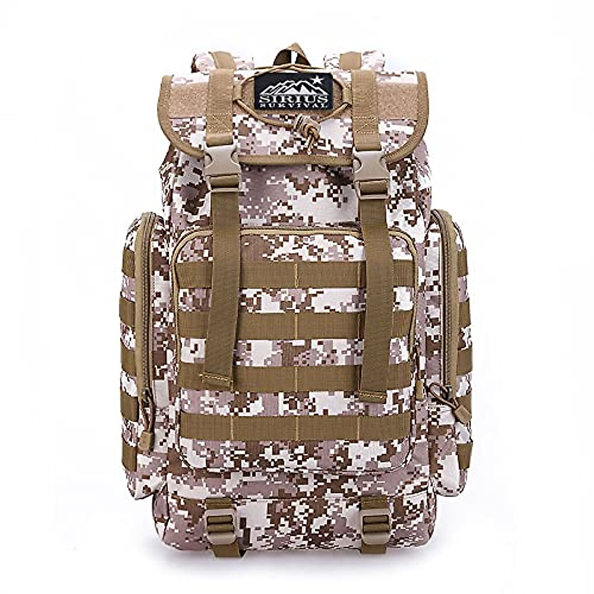 Sirius Survival “The Rambler” - 40L Tactical Backpack with MOLLE Webbing (Black)