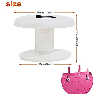 Replacement Rivets for Bogg Bag - 5/10 Sets of White Replacement Buttons for Beach Bag Handles, Compatible with Bogg Tote Bag Straps, Standard and Oversized XL Rubber Pool Bag Repair Rivets(5 Sets)