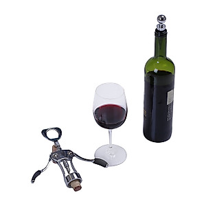 Select Culinary Premium Corkscrew and Wine Stopper Set