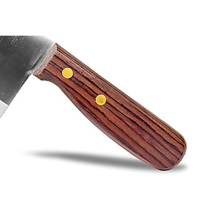 Seki Japan Masahiro Japanese Vegetable & Butcher Cleaver Knife, 175 mm (6.9 inch), Japanese 3 Layers Stainless Steel Kitchen Cutlery, Chef Knives with Natural Wood Handle, Japanese Kitchen Gifts