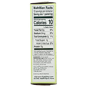 True Citrus Black Cherry Lemonade Water Enhancer Flavored Drink Mix, Non GMO, 1.06 Ounces (Pack Of 12)