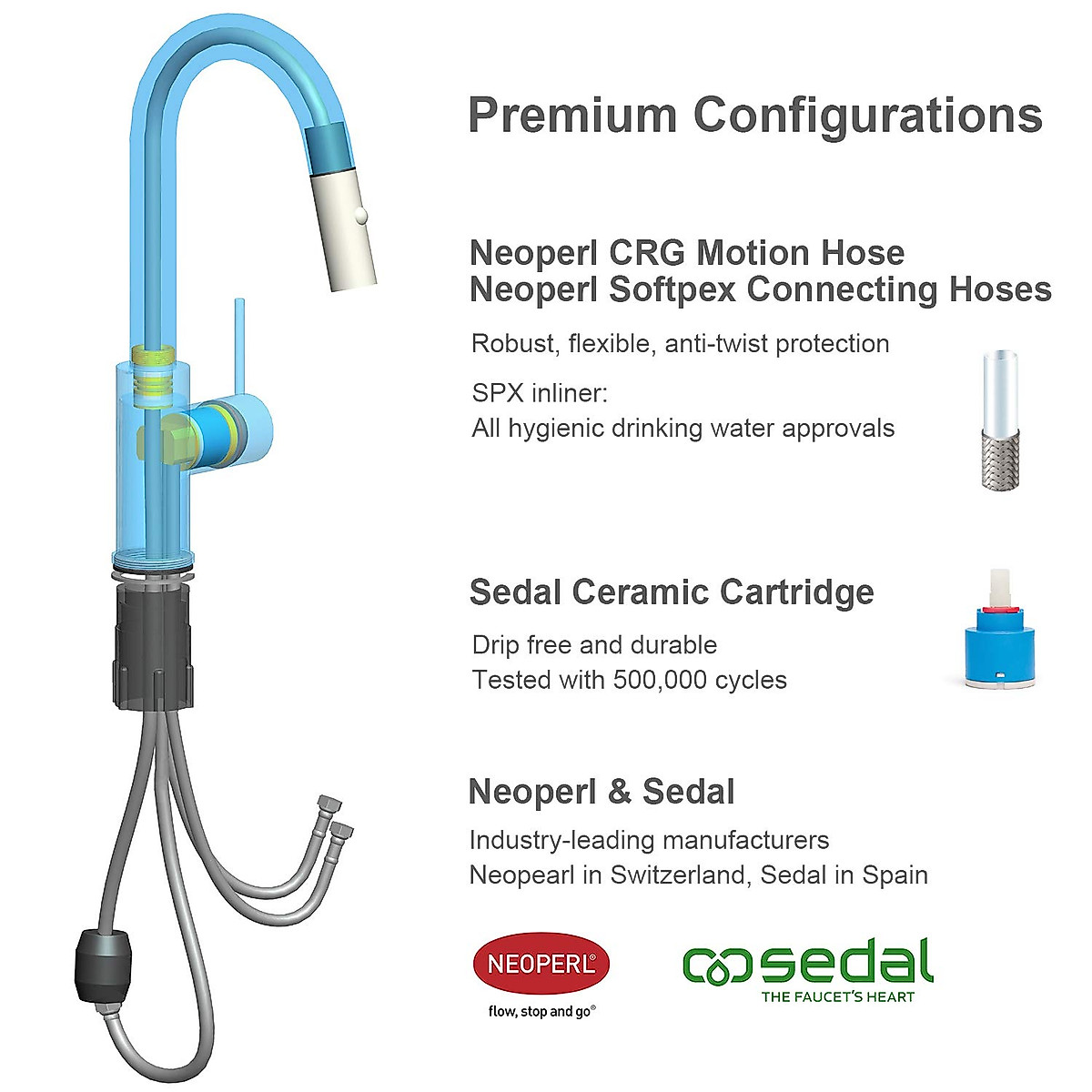 AS1514XG Brushed Gold Bar Sink with Glass Riner and AguaStella AS59BG Brushed Gold Pull Down Bar Faucet