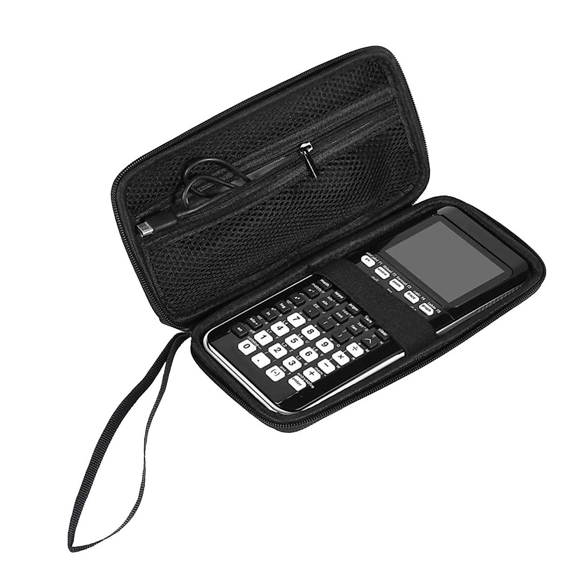 Uonlytech 3pcs Calculator case ti 84 case ti84 ti 84 graphing Calculator Carrying ti-83 Hard Travel Case for TI- 83 Plus Hard case Travel Chargers ti 83 Travel Storage Bag Ce Portable Texas