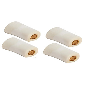 MPP Stuffed Cheese Shin Bones 4 Inch Refillable Nutritious Dog Dental Care Chews (4 Bones)