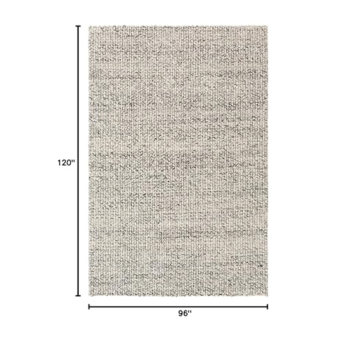 Mark&Day Area Rugs, 8x10 Keynsham Modern Charcoal Area Rug, Grey Ivory Carpet for Living Room, Bedroom or Kitchen (8' x 10')