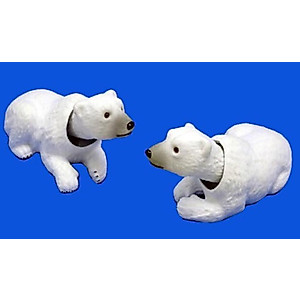 1 Piece of the Moving Bobble Head 6 Inch White Polar Bear