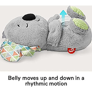 Fisher-Price Sound Machine Soothe 'n Snuggle Koala Plush Baby Toy with Rhythmic Motion and Customizable Lights Music & Timers