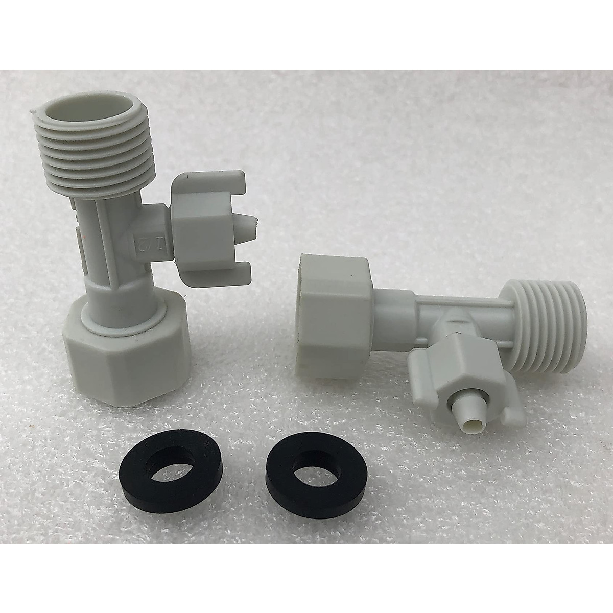 7/8 inch Female, 7/8 inch Male Nylon Bidet T-Adapter for Bidet Water Connection 1/4 or 3/8 inch Hose (2- pack 7/8-inch Bidet Connector, 2, Count)