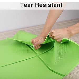 PABUSIOR Shelf Liner Non-Slip, 0.2in Thick, Strong Grip, 24 x 68 Inch, Easy to Cut Tools Drawer Liners for Under Sink, Cabinet, Green