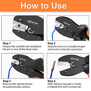 KF CPTEC - Crimper for Solar Plug Connectors - Solar PV Cable Crimping Tool for Solar Connectors, AWG14-10, 2.5/4/6mm², Solar Crimper