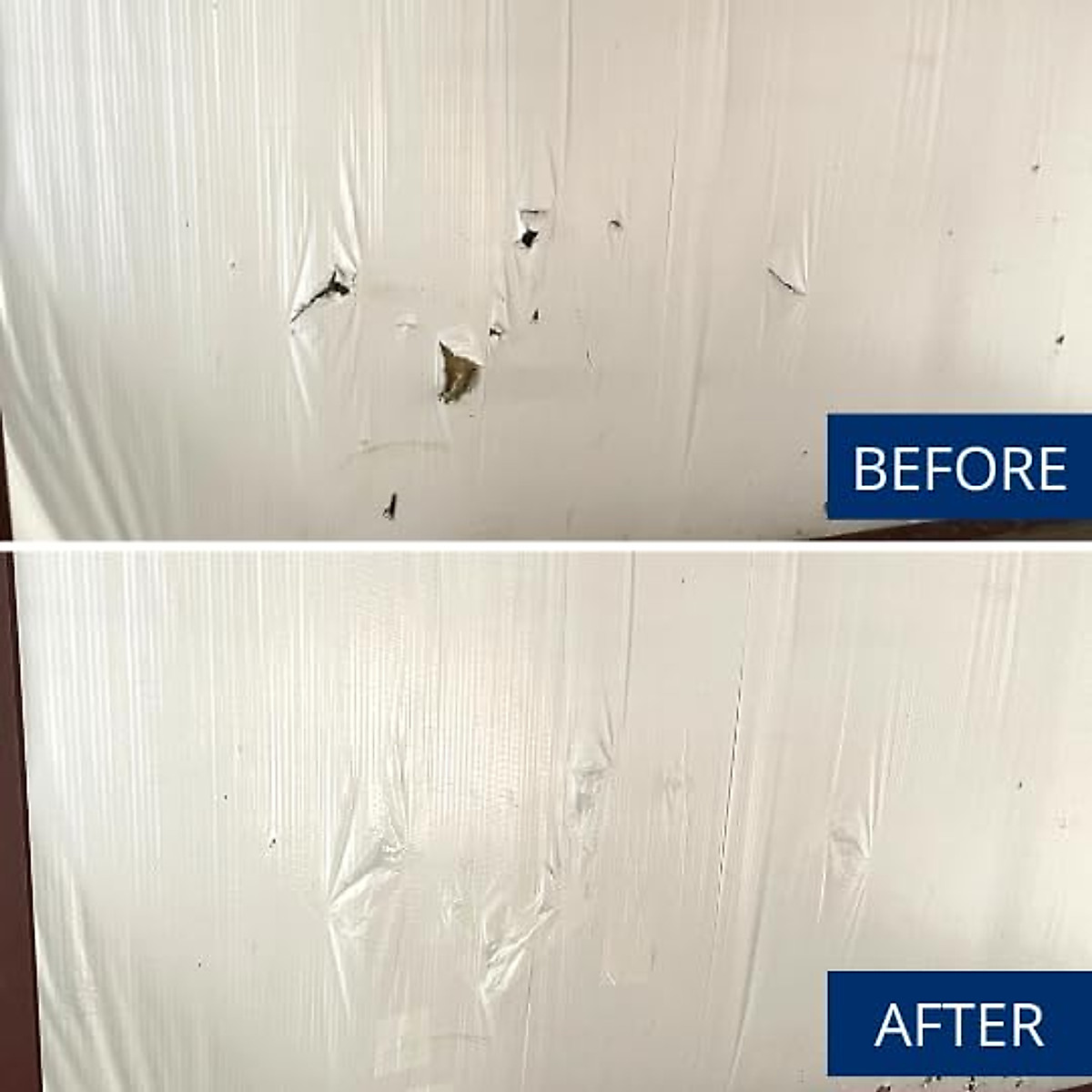 BlueTex Insulationㅤ 4'' Wide x 180' Long White Vapor Barrier Tape - 1 roll Waterproofing for Stucco, Crawlspaces, Repair, Underlayment Seams, Metal Building Seams, Excellent Air Barrier