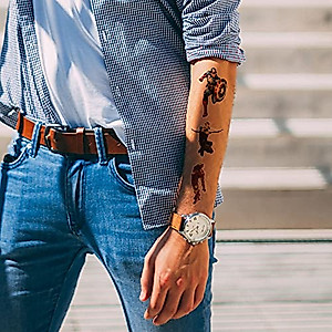 8 Sheets Superhero Temporary Tattoos Stickers for Kids Boys Girls Birthday Party Supplies Favors