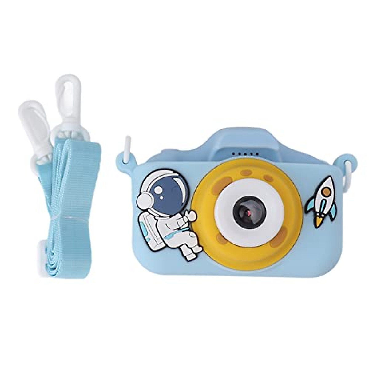 Jopwkuin Kids Camera, HD Digital Camera Timing Video Recording Multi Photo Frame AI Face Recognition 20MP for Boys and Girls Gift (Blue)