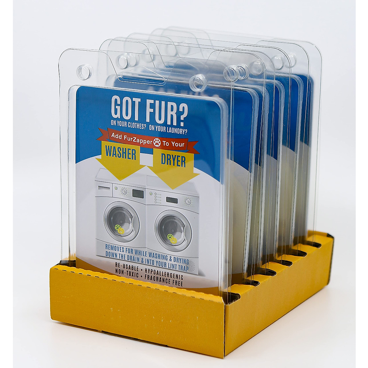 1 PK FurZapper Pet hair remover for laundry