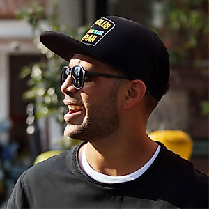 CHOK.LIDS Strip Club Veteran Flat Visor Ball Cap Baseball Cap Snapback Closure PS101 (PS101 Black)