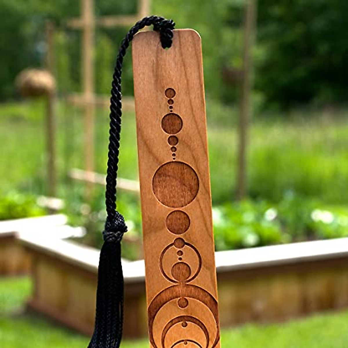 Crop Circles Laser Engraved Handmade Wooden Bookmark - Also Available with Personalization - Made in USA