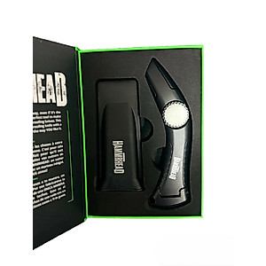 Supreme Leather Introducing the HammerHead Knife, Revolutionary Roofing Knife Engineered for Efficiency and Safety, HammerHead Knife, Black