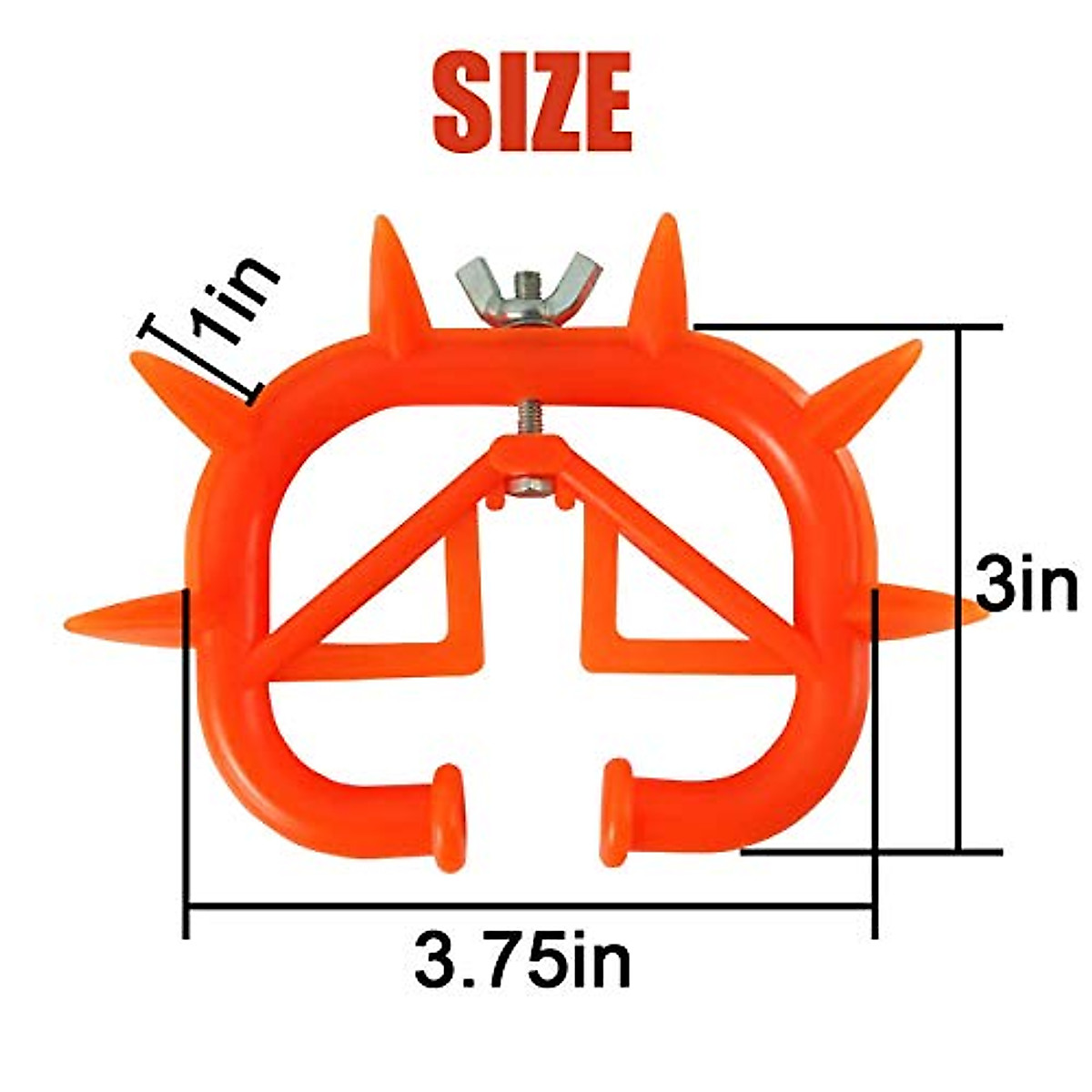 TIHOOD 10PCS Cow Nose Ring Farm Livestock Animal Weaner Red Plastic Weaning Tool for Calf Cattle Prevent Sucking