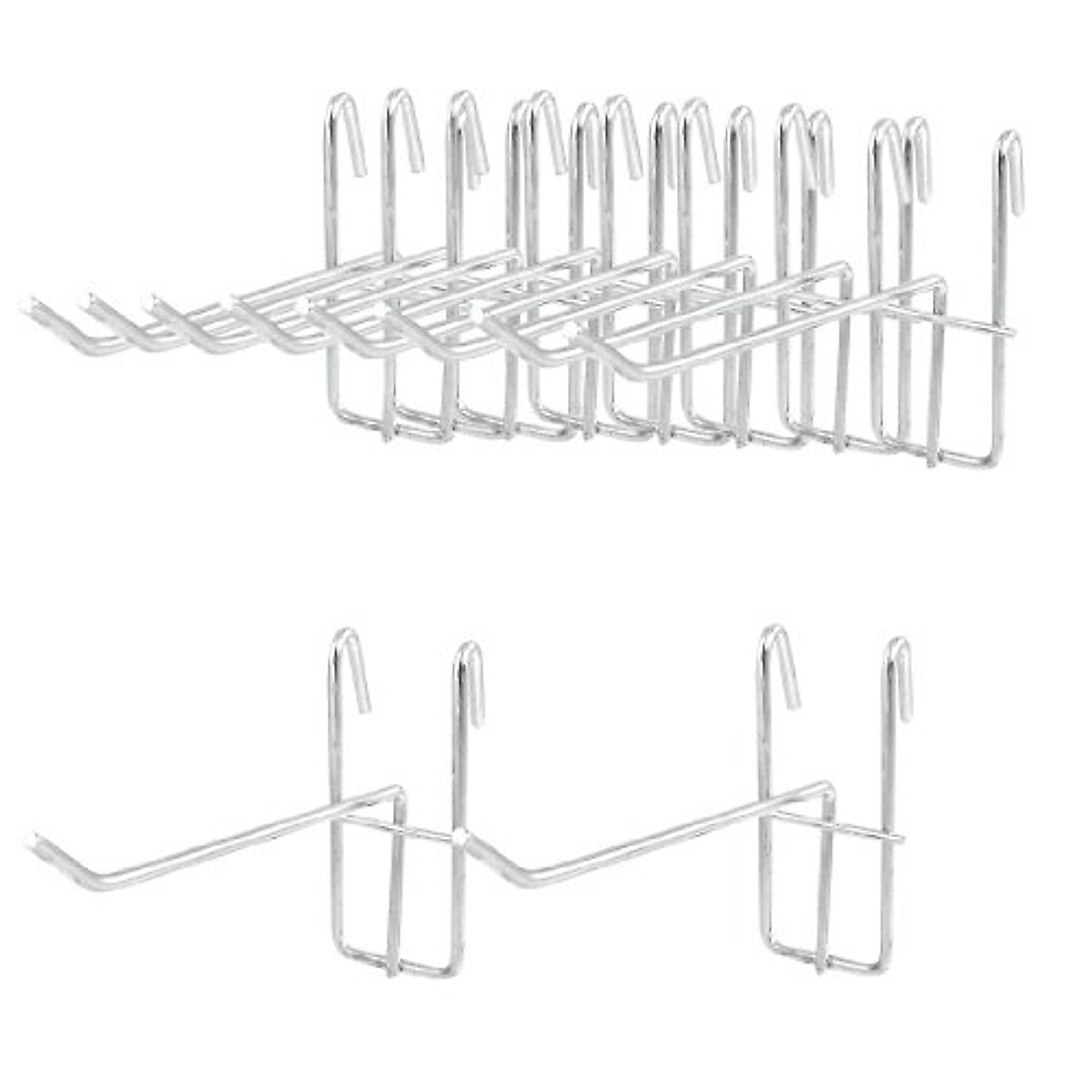 Stainless Steel Wall Bracket Display Hooks 4.3-inch Long 10 Pcs