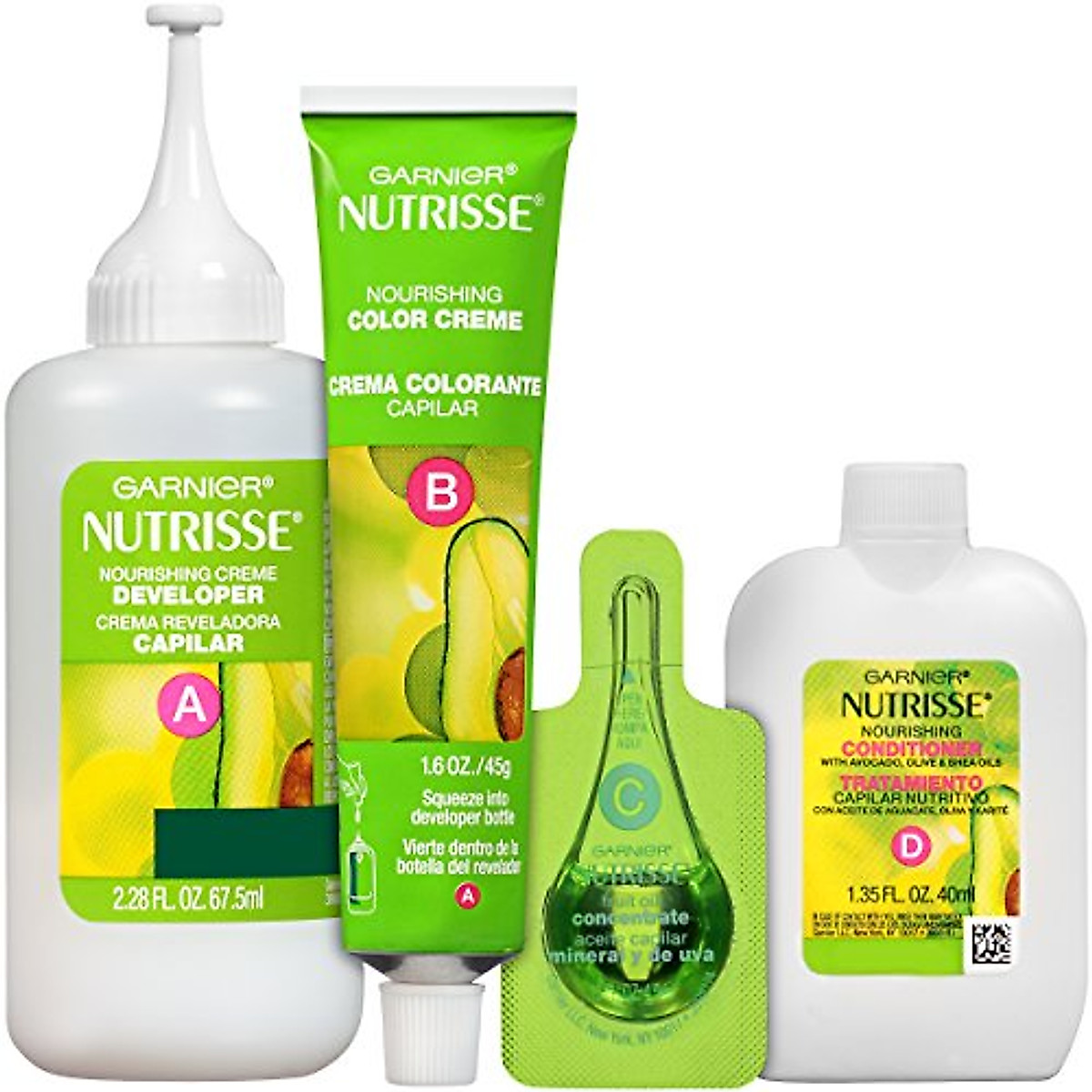 Garnier Hair Color Nutrisse Nourishing Creme, 462 Dark Berry Burgundy (Sugar Beet) Red Permanent Hair Dye, 1 Count (Packaging May Vary)