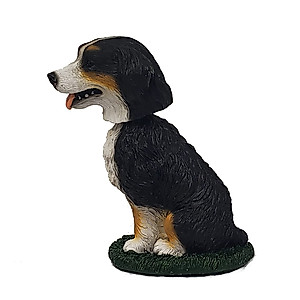 Animal Den Bernese Mountain Dog Bobblehead Figure for Car Dash Desk Fun Accessory