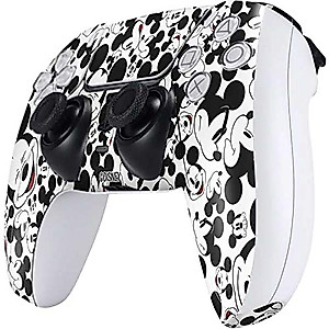 Skinit Decal Gaming Skin Compatible with PS5 Controller - Officially Licensed Disney Mickey Mouse Face Pattern Design