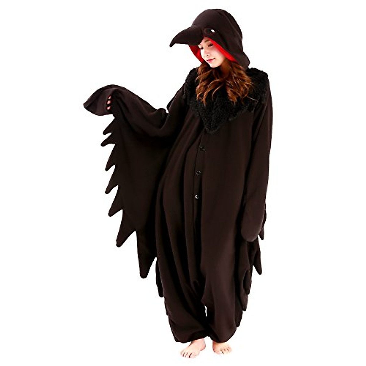 Halloween Raven Kigurumi Onesie Costume