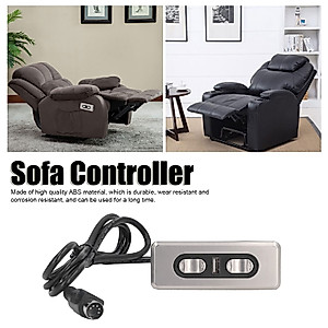 AYNEFY Electric Sofa Controller, Dual Motor Electric Sofa Controller Recliner Lift Controller with USB Charging Port Button Pin Lift Chair or Power Recliner Hand Control