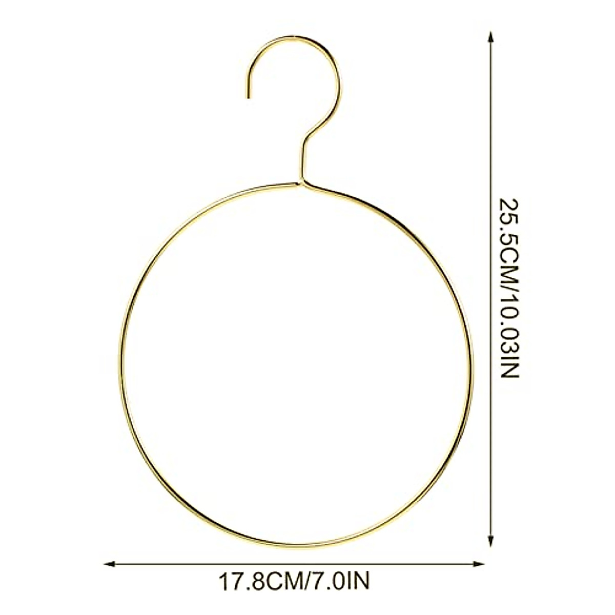 Alipis 16 pcs Ring Belts Hanger Scarf Holders Metal Hooks Rings Hanging Wardrobe Organizer Storage Shawl Golden Jewelry Rack Wrap Tie for Ties Neckties Round Belt Iron Nordic Scarves