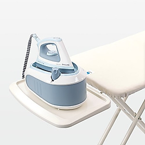 Brabantia Size C Ironing Board (49x18 in) 7 Height Options, Solid Steam Unit Rest Holder (Ice Water) Non-Slip Feet, Anti-Collapse Child Locks
