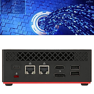 Dpofirs Mini PC with Ryzen 5 4500u Hexa Core 2.3GHz(Up to 4.0GHz) Wins 10, Mini Desktop Computer RAMROM(Optional), Support 2.5 Inch HDD/SSD (8GB DDR4+256GB SSD)